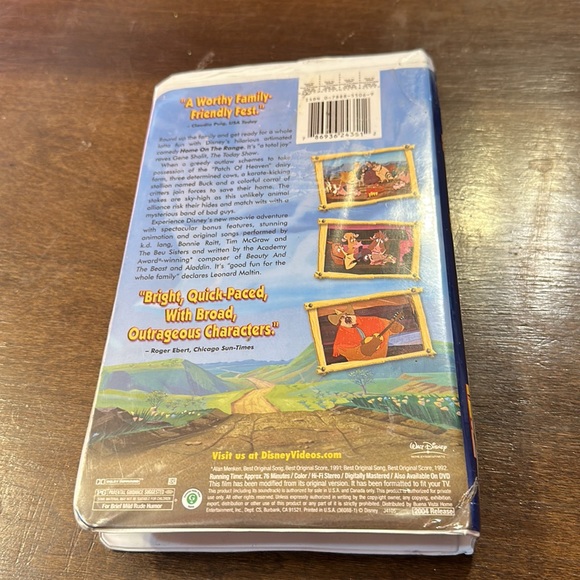 Disney | Accents | Disney Home On The Range In Original Clamshell Vhs ...